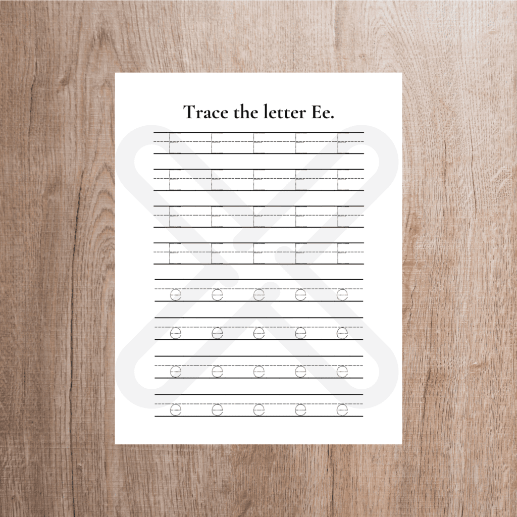 Letter E Tracing Worksheets Free Printable - Simple Recipes and ...