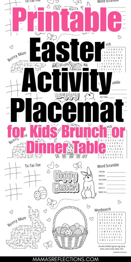 Easter Placemat Printable for Kids - Simple Recipes and Printables ...